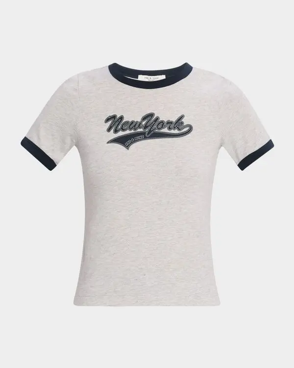 Rag & Bone Mica New York Ringer Tee - Hthrg