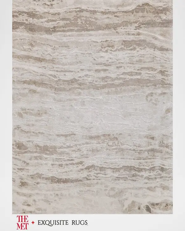 EXQUISITE RUGS X THE MET Travertine Hand-loomed Rug, 6' X 9