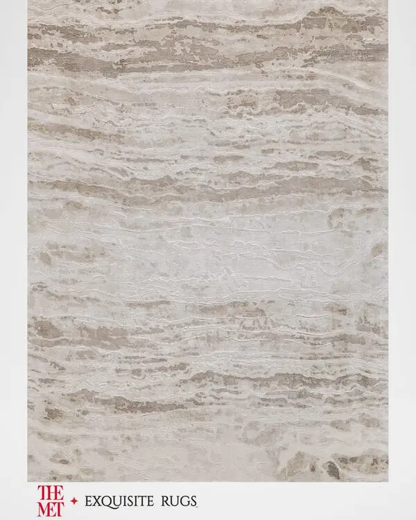 EXQUISITE RUGS X THE MET Travertine Hand-loomed Rug, 9' X 12