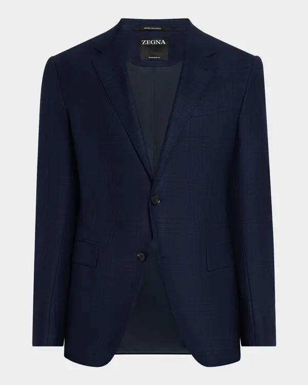 Zegna Prince Of Wales Wool Jacket