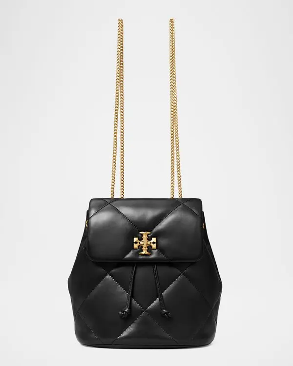 Tory Burch Kira Diamond Quilted Mini Backpack - Black