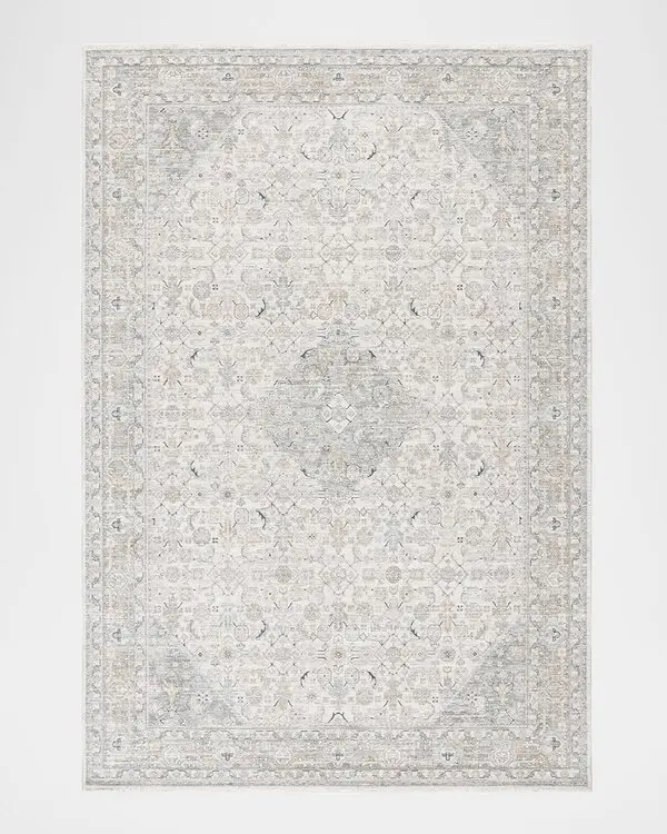 Ralph Lauren Glenview Power-loomed Rug, 9' X 12 - Ivory / Blue