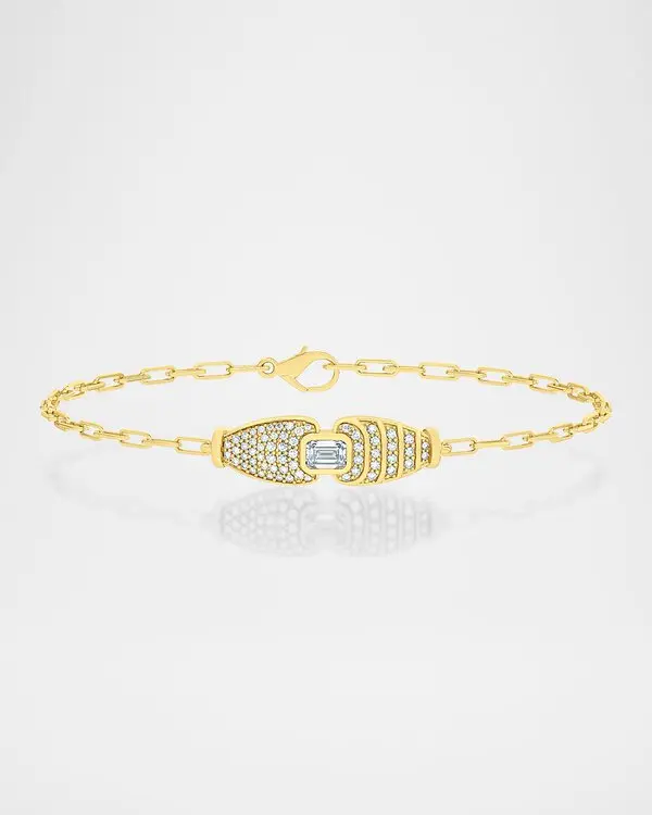 ALMASIKA 18k Adire Diamond Chain Bracelet