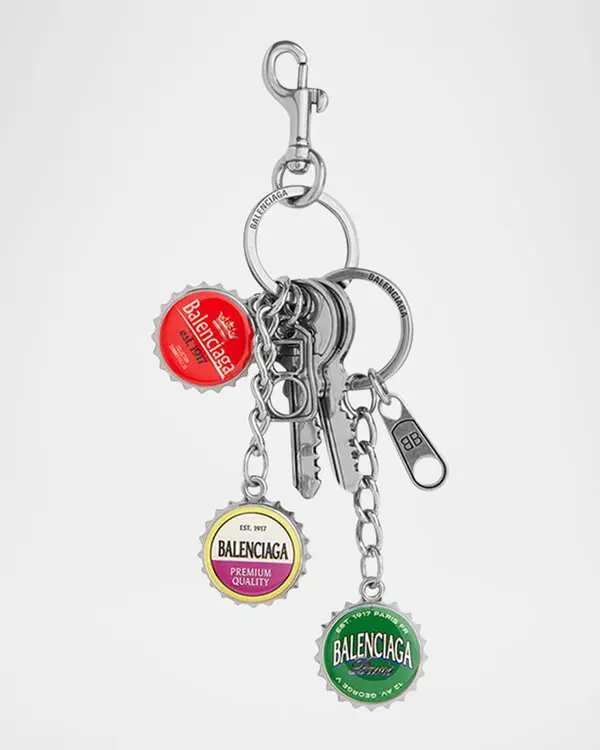 Balenciaga Bottle Cap Charms Keychain