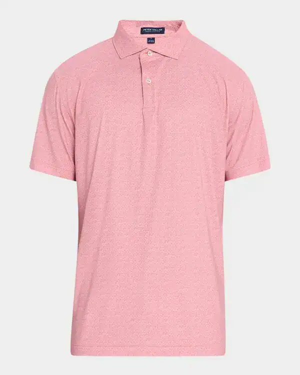 Peter Millar Espresso Martini Performance Jersey Polo Shirt - Pink ...