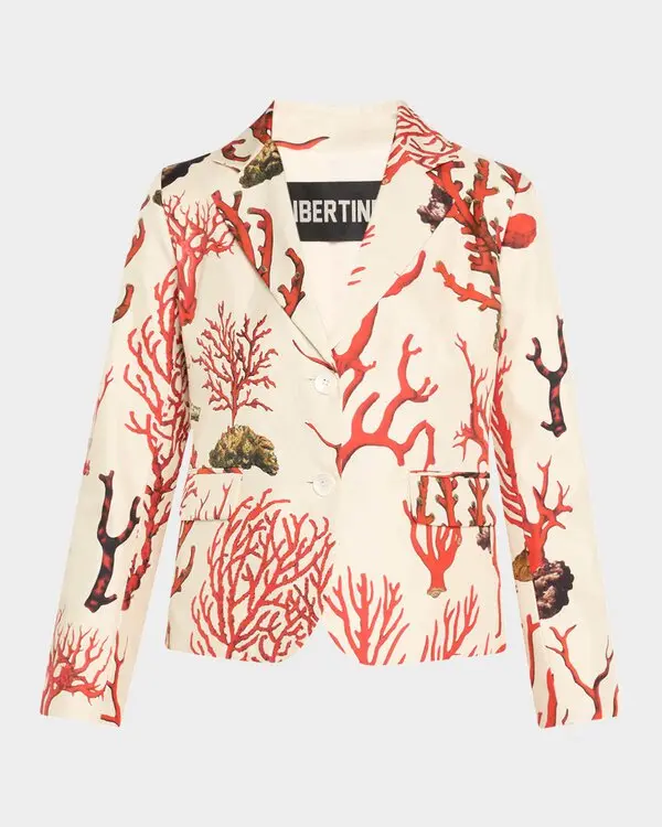 Libertine Venetian Coral Print Jacket