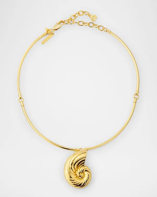 Lele Sadoughi Nautilus Collar Necklace - Gold