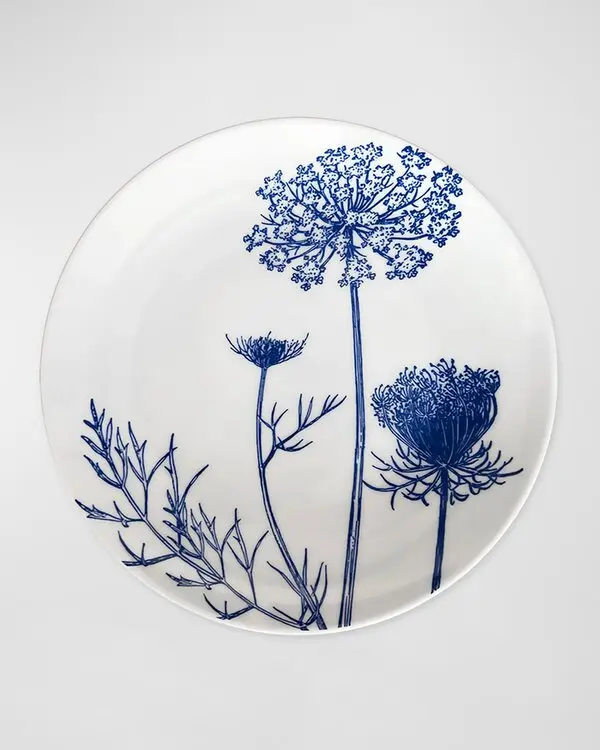 CASKATA Summer Blues Coupe Salad Plates Set Of 4