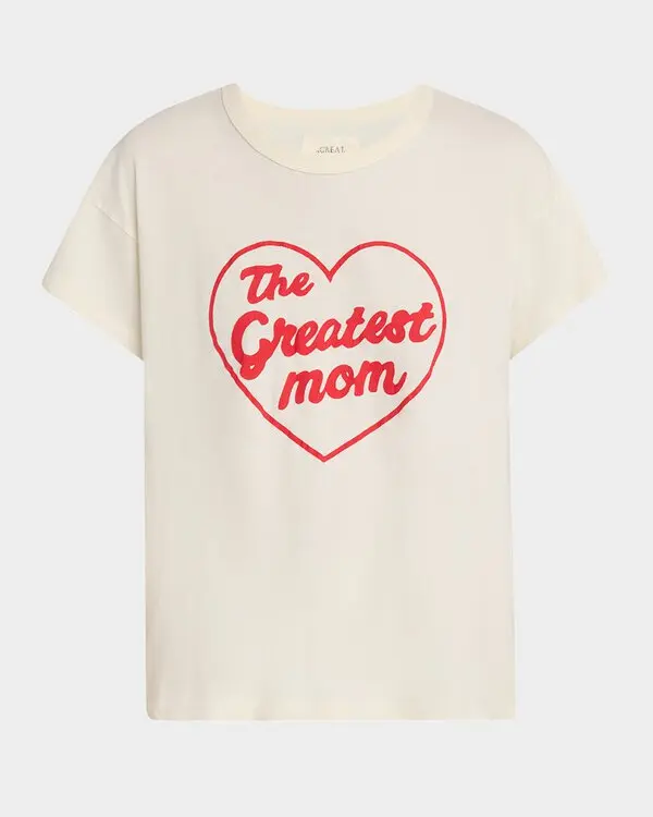 The Great. The Boxy Tee - Washed White
