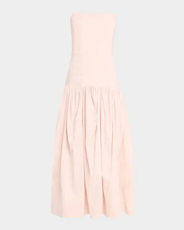A.L.C. June Strapless Drop-waist Dress - Opal