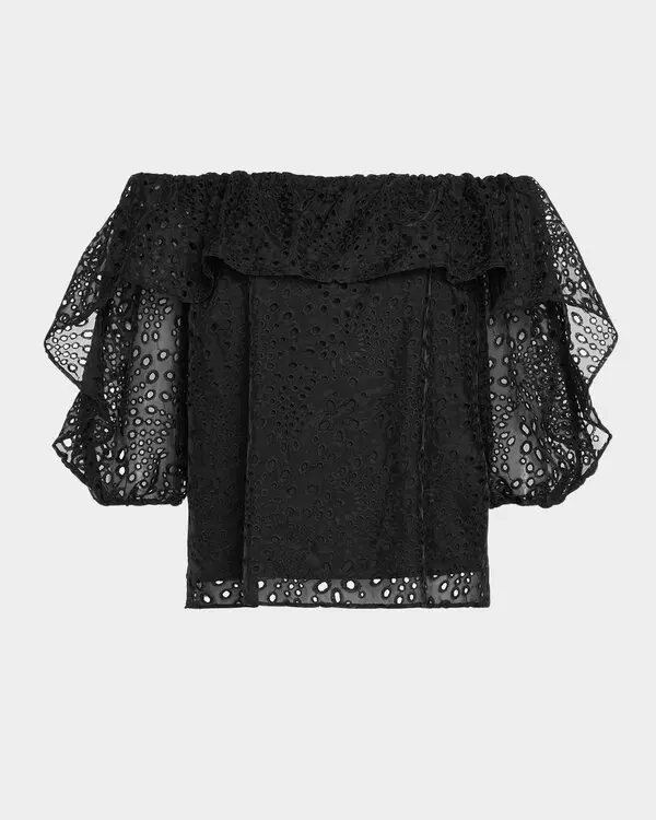 Ramy Brook Salma Embroidered Blouse