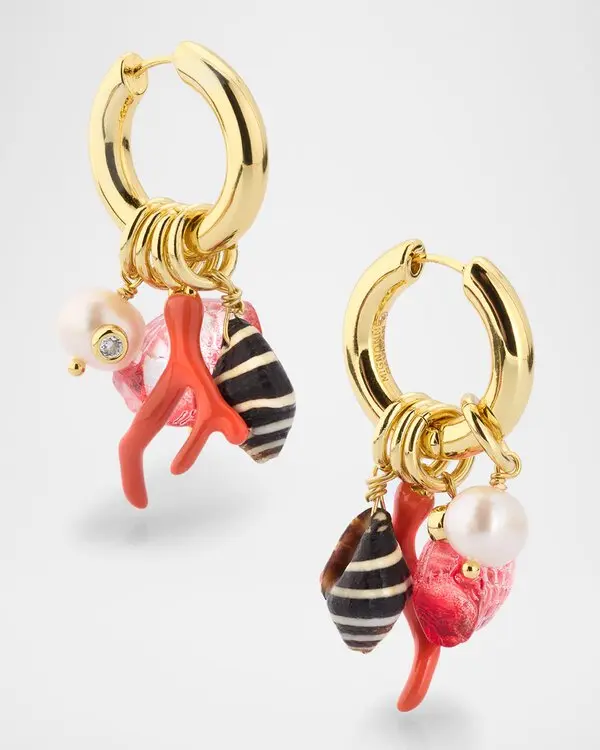 Mignonne Gavigan Ada Charm Hoop Earrings