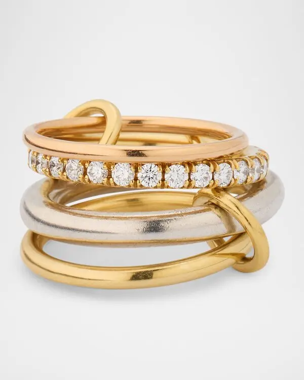 SPINELLI KILCOLLIN Janssen Mx 4-linked Ring With Diamonds