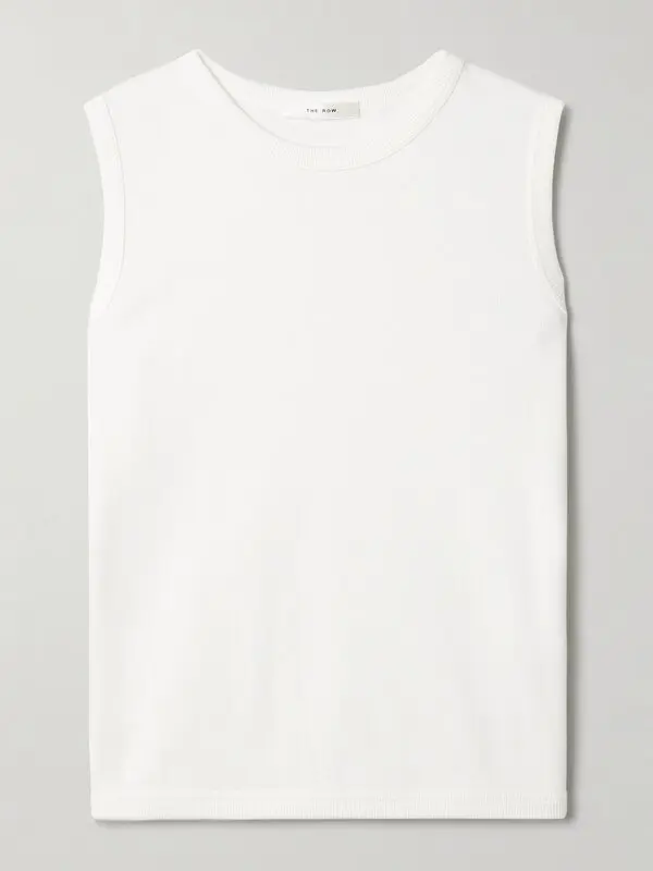 THE ROW Wody Cotton-jersey Tank - White