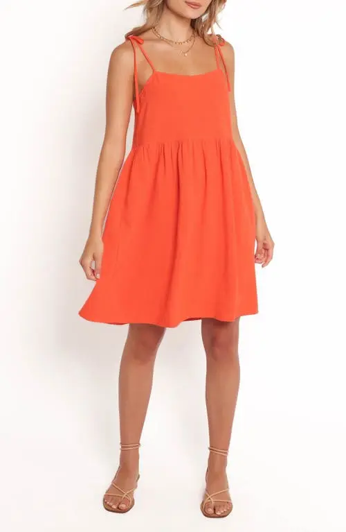 PETAL & PUP Emerson Tie Strap Mini Dress