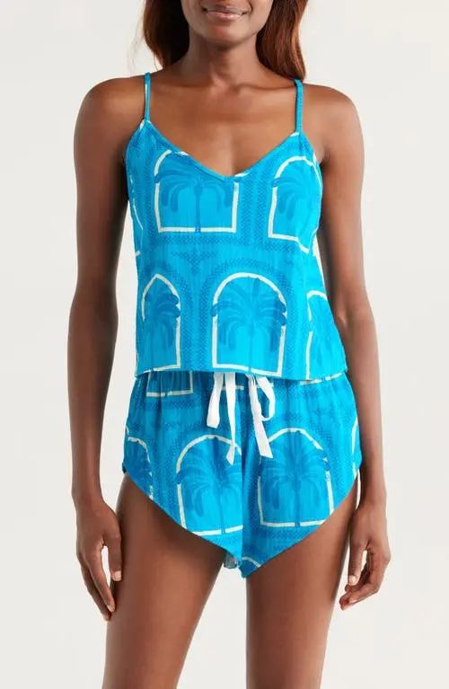 KILO BRAVA Print Crop Camisole & Tap Shorts Set