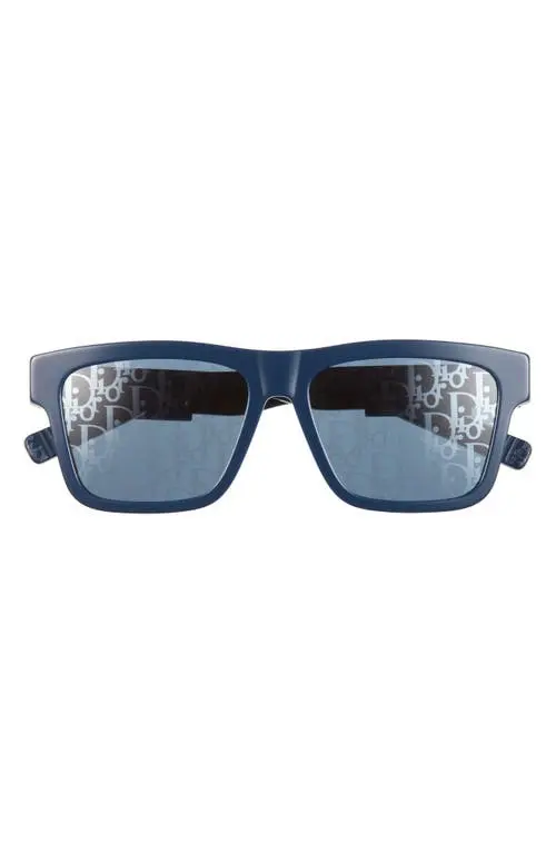 Dior Rectangular Sunglasses - Shiny Blue / Blu Mirror
