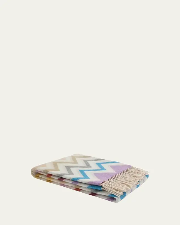 Missoni Watamu Wool-blend Throw, 51" X 75 - 100-multicolor