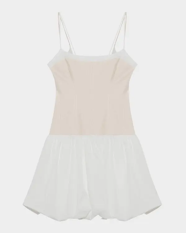 Simkhai Fifi Sleeveless Mini Bubble Dress - Sand Multi