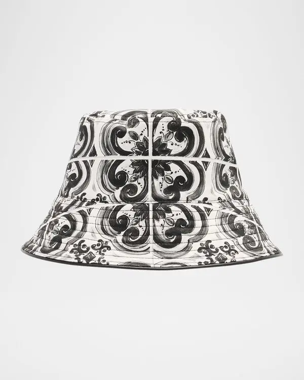 Dolce & Gabbana Majolica Print Bucket Hat