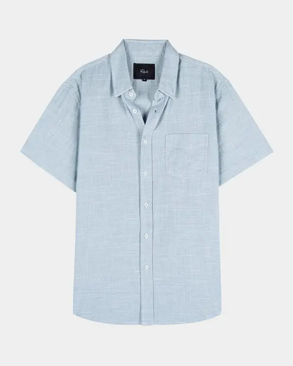 Rails Fairfax Cotton Pocket Short-sleeve Shirt - Tidal Etch