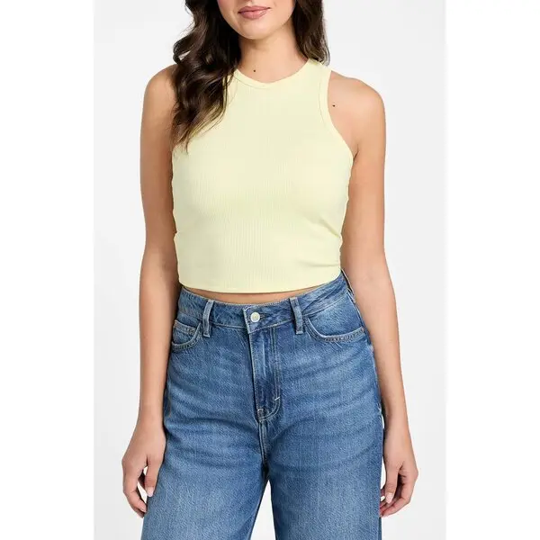 Guess Minka Racerback Rib Tank - Cotton Yellow
