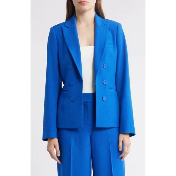 TAHARI ASL Faux Double Breasted Jacket