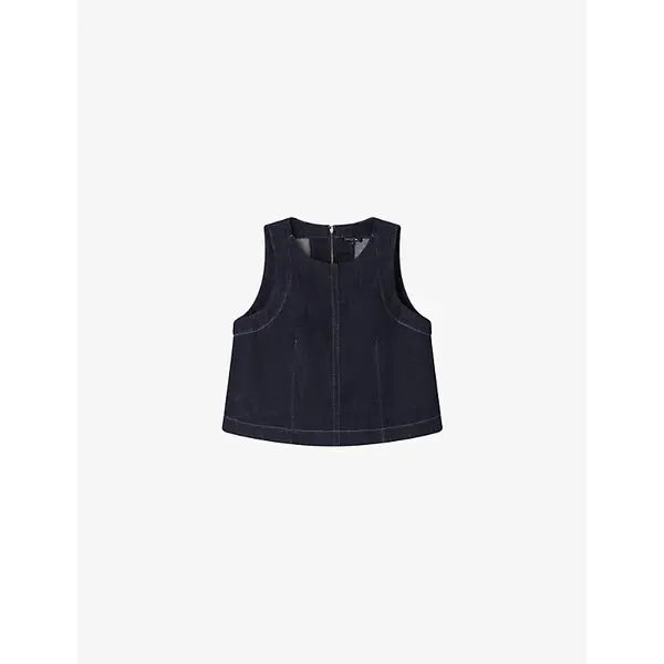 Soeur Eli Sleeveless Denim Top