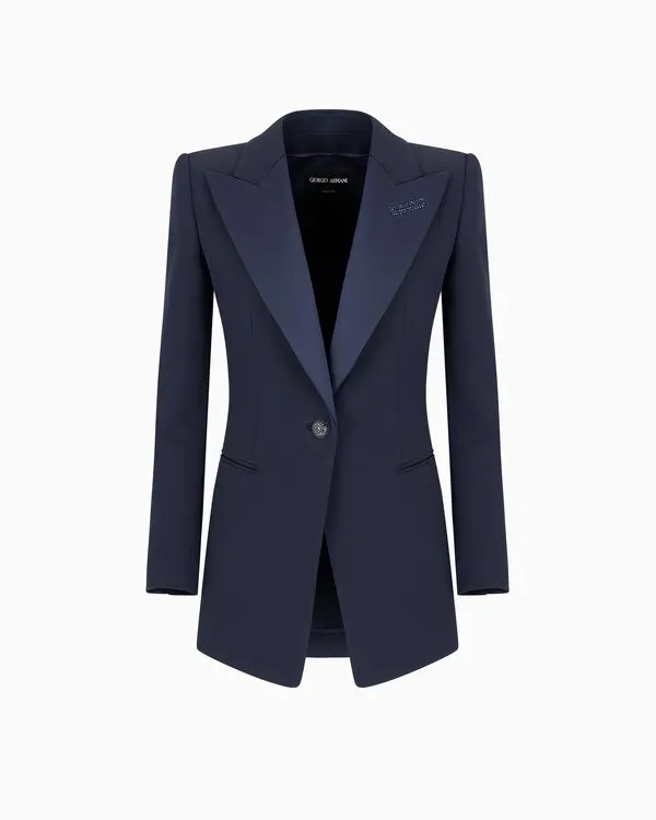 Giorgio Armani Silk Single-breasted Jacket - Patterned