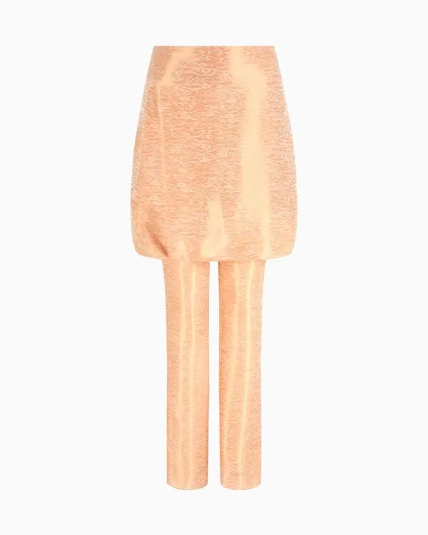 Giorgio Armani Trousers With Wrap Skirt - Patterned