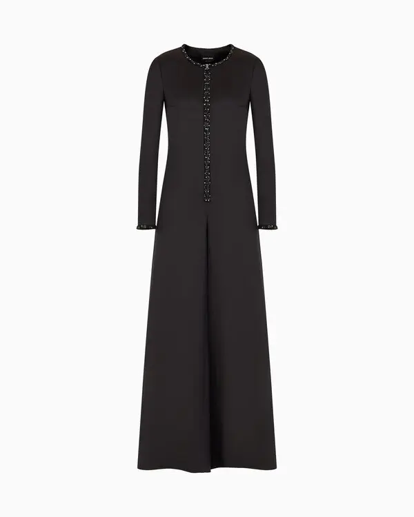 Giorgio Armani Silk Jumpsuit With Rhinestone And Star Embroidery - Patterned