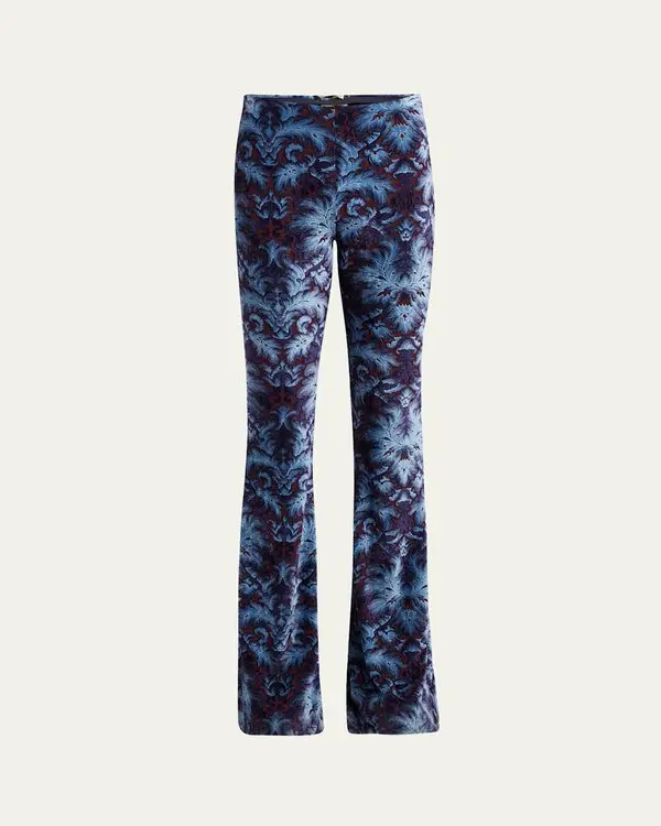 Etro Slim Flared Full Length Trousers