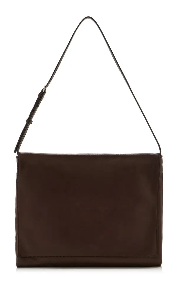 THE ROW Nan Leather Shoulder Bag - Brown
