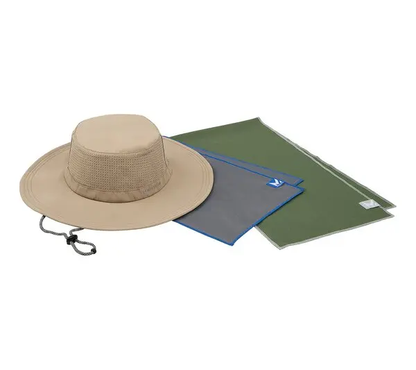 MISSION Upf50 Cooling Wide Brim Hat With Cooling Towels