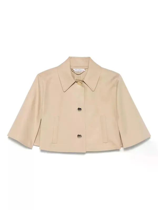 Max Mara Cotton Cape Jacket - Neutrals