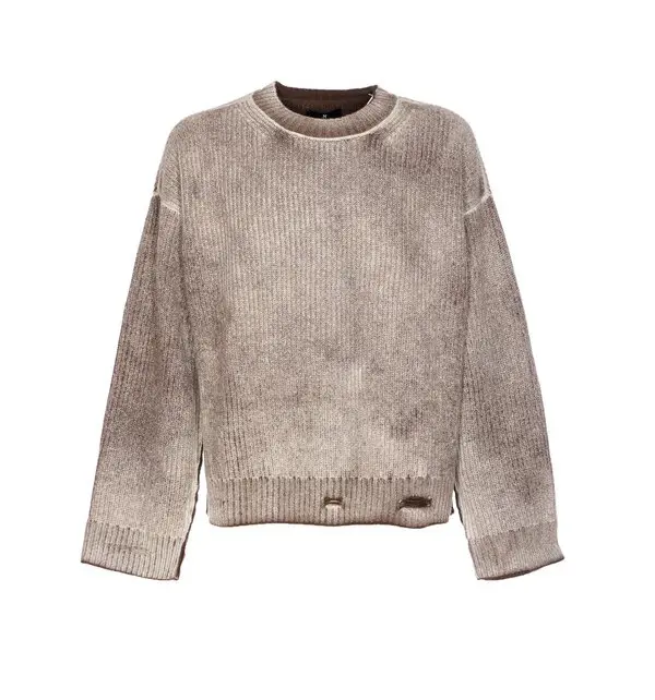 REPRESENT Reversible Fade Out Sweater - Beige