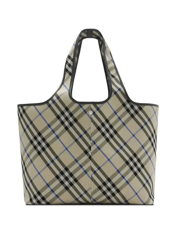 Burberry Medium Check Tote Bag - Beige