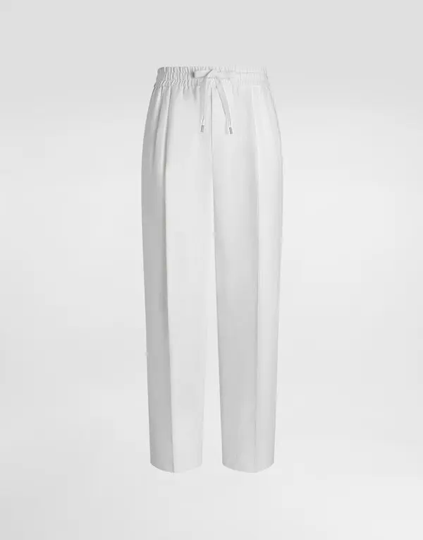 Dolce & Gabbana Linen Jogging Trousers - White
