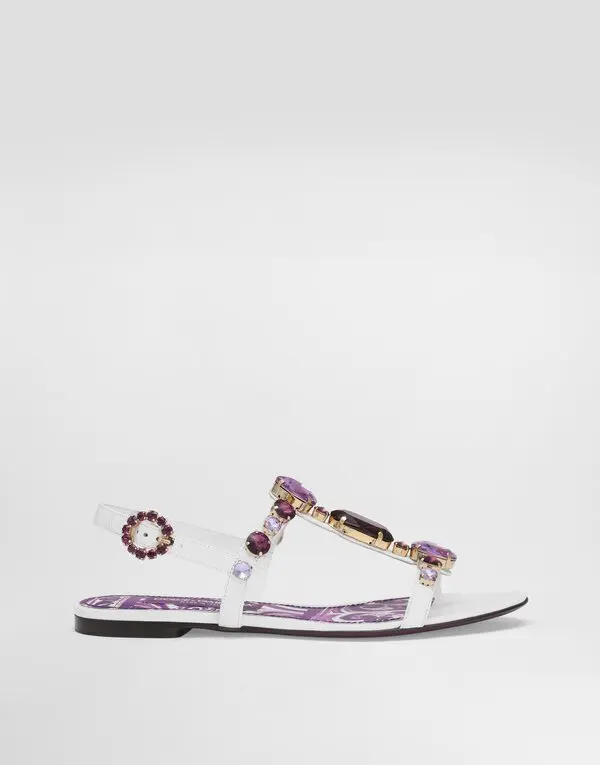 Dolce & Gabbana Jewel-embroidered Flip-flops