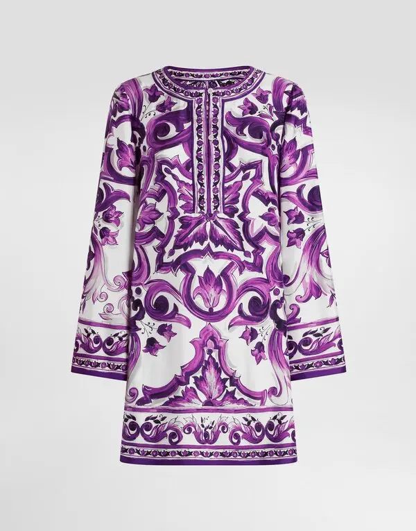 Dolce & Gabbana Majolica-print Twill Dress