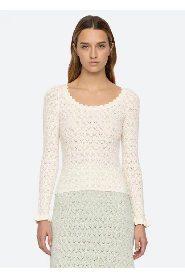 Sea Rue L/s Top - White