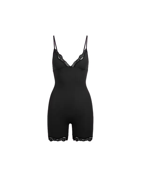 SKIMS Fits Everybody Lace Triangle Onesie Bodysuit