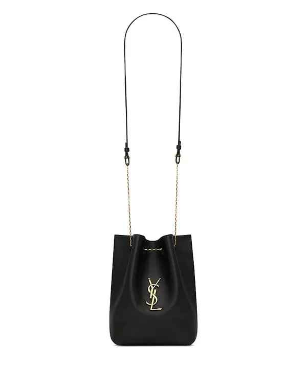 Saint Laurent Pochon In Lambskin - Black Lambskin