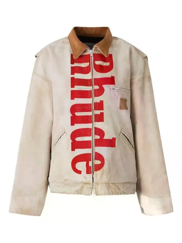 Rhude Zip-up Logo Bomber Jacket