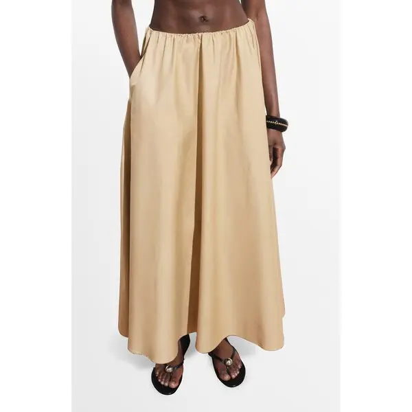Mango Cotton-blend Maxi Skirt
