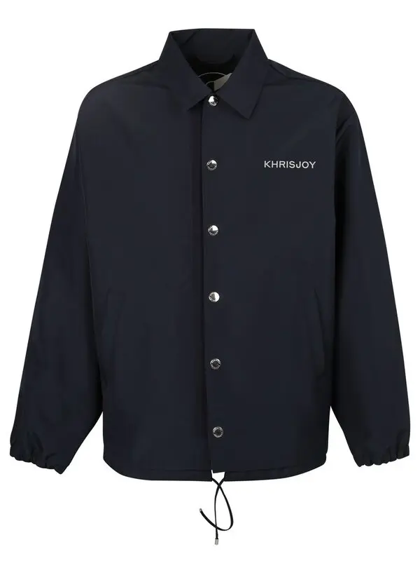 Khrisjoy Logo Bomber Jacket - Blue