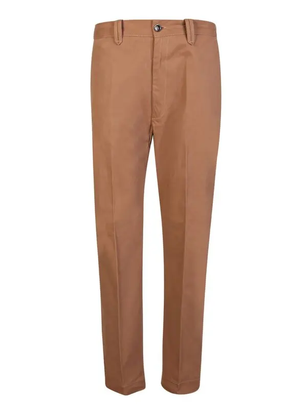NINE:INTHE:MORNING Cotton Trousers - Beige