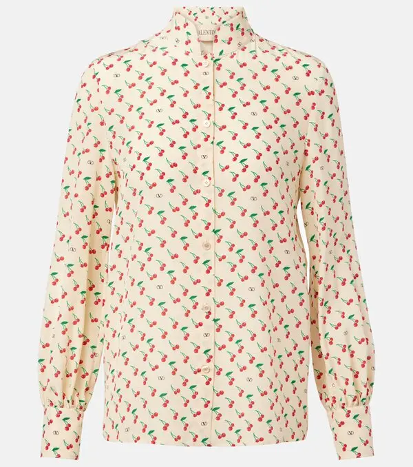 Valentino Garavani Cady Couture Printed Silk Blouse - Multicoloured