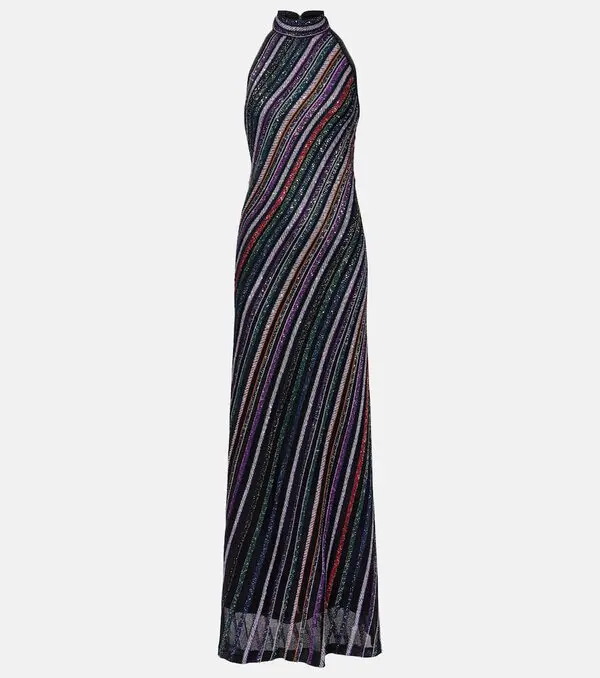 Missoni Sequined Striped Gown - Multicoloured