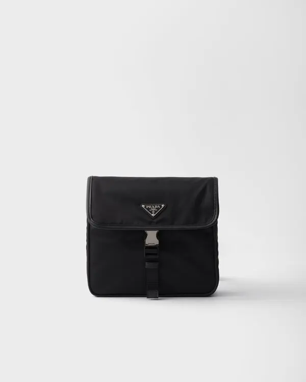Prada Re-nylon And Saffiano Leather Shoulder Bag